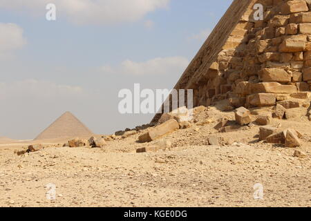 The Red and Bent Pyramids at Dahshur Stock Photo - Alamy