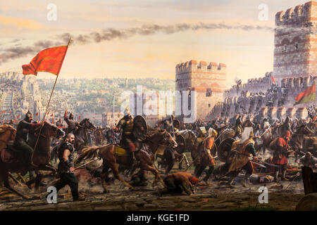 ISTANBUL, TURKEY - 6 JUNE , 2016:Fall of Constantinople Captured by ...