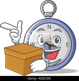 Compass box direction navigation of north south east west Stock Vector Image & Art - Alamy