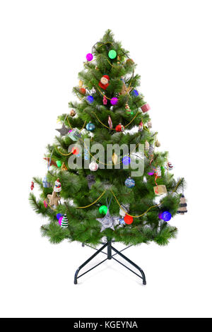 Beautiful Christmas Fir Tree Toy in Shape Funy Wooden Deer With White ...