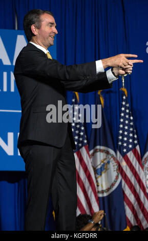 Fairfax, Virginia, USA. 07th Nov, 2017. A sign for Ralph Northam is ...