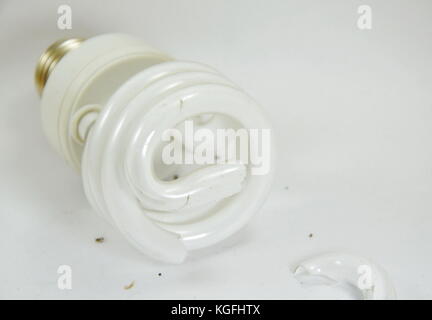 crack electric led on white background Stock Photo - Alamy