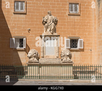 Giuseppe Niccolo Zammit Statue, Upper Barrakka Garden, Valletta, Malta ...