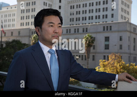 Councilman David Ryu outside LA City Hall in Los Angeles Stock Photo ...