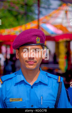 Nepali police officer Kathmandu Nepal Stock Photo - Alamy