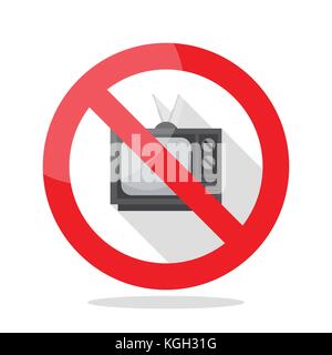 No television sign Stock Vector Image & Art - Alamy
