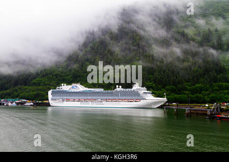 The cruise ship Ruby Princess docked in Juneau, Alaska Stock Photo - Alamy
