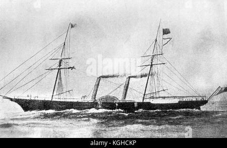 . Paddle despatch vessel HMS Coromandel, purchased 1855 and previously ...