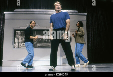 Robin Williams rehearsing for Comic Relief circa 1986 Stock Photo - Alamy
