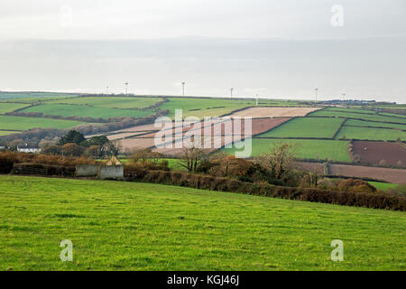 Beautiful Cornish farmland landscape Stock Photo - Alamy