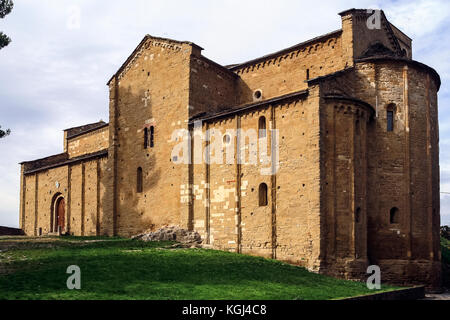The Duomo di San Leone, the Romanesque cathedral of San Leo, Rimini ...