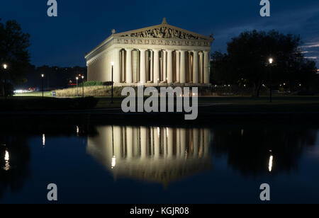 Nashville, TN - A replica of the original Parthenon in Athens, Greece. Built in 1897 as part of ...