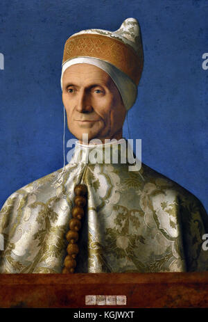 Portrait of Doge Leonardo Loredan - by Giovanni Bellini, 1501 Stock ...
