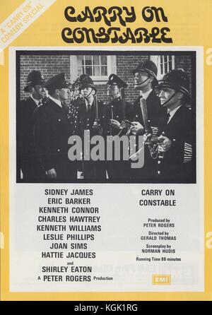 Carry on Constable (1960) , Film Poster Stock Photo - Alamy