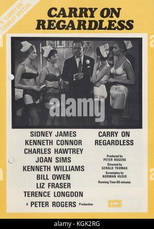 Carry on Regardless (1961) , Film poster Stock Photo - Alamy