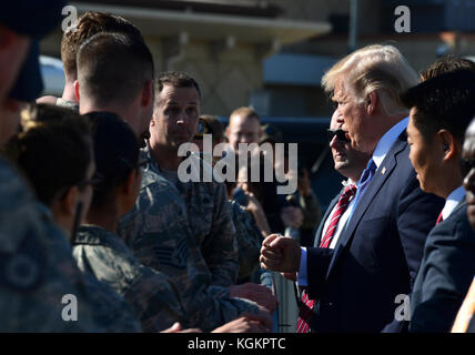 President Donald Trump speaks during an event with small business ...