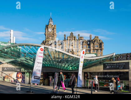 Princes Mall shopping centre Princes street central Edinburgh Scotland ...