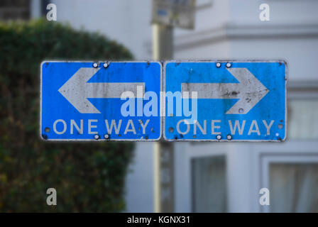 Confusing Traffic Sign Stock Photo - Alamy