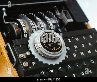 The Nazi German Enigma M4 cipher machine used during World War II ...