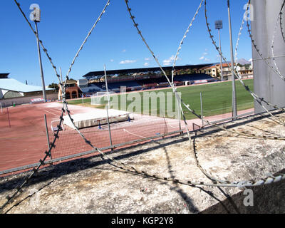 AO Kerkyra football and athletics stadium, Corfu, Greece Stock Photo ...