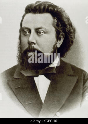Modest Petrovich Mussorgsky (1839 – 1881) Russian composer Stock Photo ...