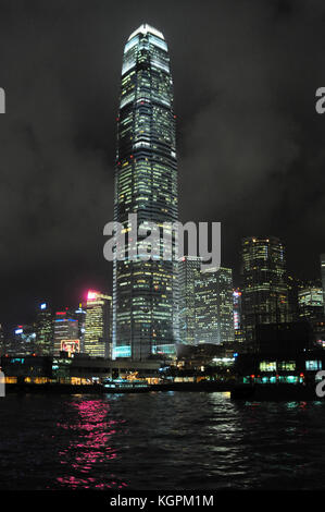 International Finance Centre Two (IFC2), with a cap of curving spires ...