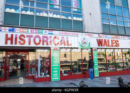 Shop wales souvenir store, Cardiff city, Wales UK Stock Photo - Alamy