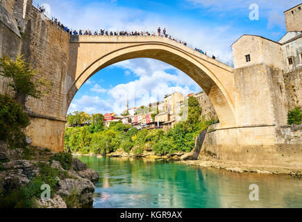 Bosnia-Hercegovina - Mostar. The Old Bridge Stari Most - (b.1556 ...