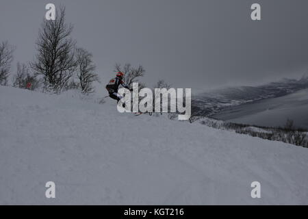 Skimountaineering World Cup Tromsø , Randonee Racing Stock Photo - Alamy