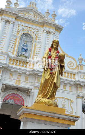 PONDICHERRY, INDIA - November 2017: The Immaculate Conception Cathedral ...