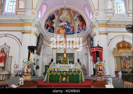 PONDICHERRY, INDIA - November 2017: The Immaculate Conception Cathedral ...