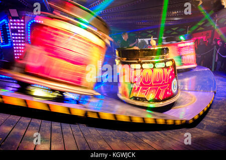 Waltzers, Nottingham Goose Fair, England Stock Photo - Alamy