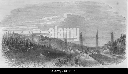 The Crumlin Viaduct, on the Western Valley Railway [in South Wales ...