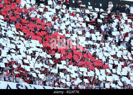 River Plate fans cheer for their team before the 2025 Apertura ...