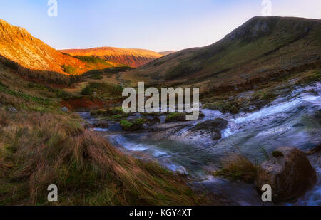Glenmalure Waterfall in County Wicklow, Republic of Ireland Stock Photo ...