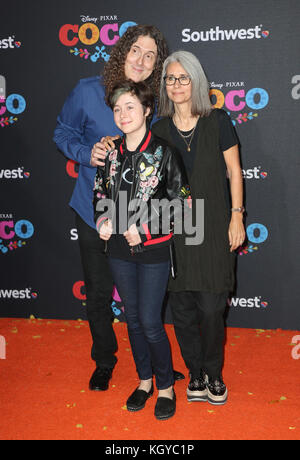 LOS ANGELES - NOV 8: Weird Al Yankovic, daughter Nina Yankovic, Suzanne ...