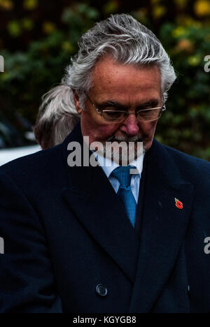 Leominster, UK. 11th Nov, 2017. Mayor of Leominster Roger Pendleton and ...