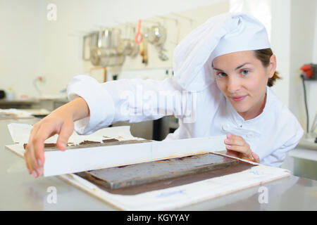 making cake partitions Stock Photo - Alamy