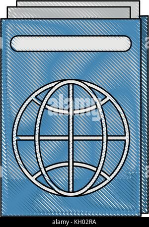 Passport identification document scribble Stock Vector Image & Art - Alamy