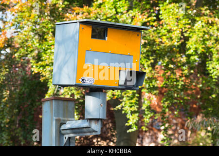 Close up of Gatso speed camera / photo radar / traffic enforcement ...