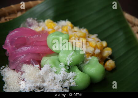 Urap Jagung, traditional Balinese snack of sweet corn kernels with ...