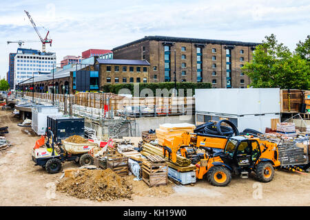 Redevelopment works at King's Cross, London, UK, 2017 Stock Photo - Alamy