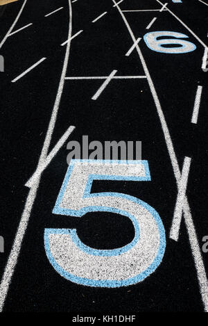 high school track marks Stock Photo - Alamy