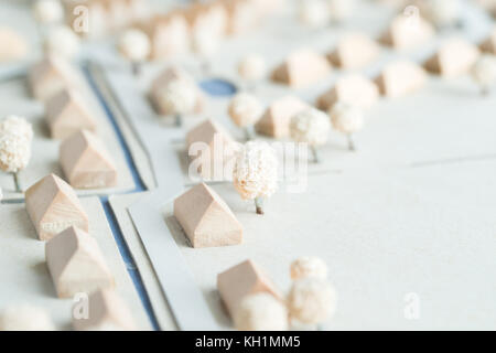 Model of a village Urbanism and Architecture Planning Stock Photo - Alamy