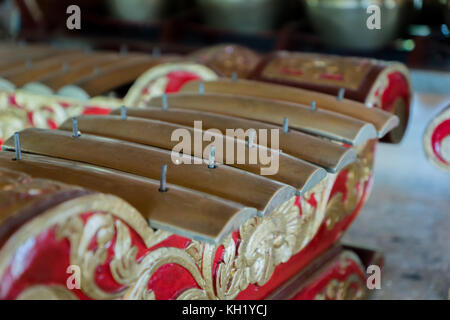 Saron, a gamelan music instrument, a traditional music in Bali and Jawa ...