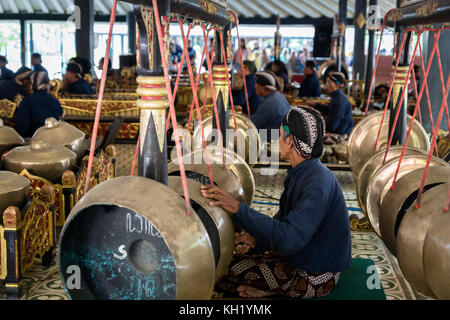 Yogyakarta, Indonesia - October 20171: Gamelan orchestra at Kraton grand palace ,Yogyakarta ...