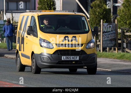 AA automobile association breakdown business yellow recovery rescue van ...