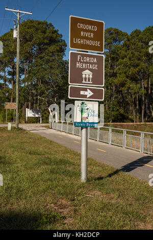 Crooked River Lighthouse in Carrabelle, Florida Stock Photo - Alamy