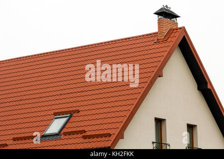 View of slate roof made from Swithland slate Newtown Linford Stock ...