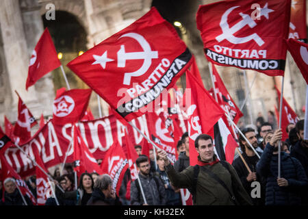 Demonstration in Rome on the occasion of the national taxi drivers ...